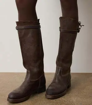 Ralph Lauren Vachetta Leather Ward Engineer Boots