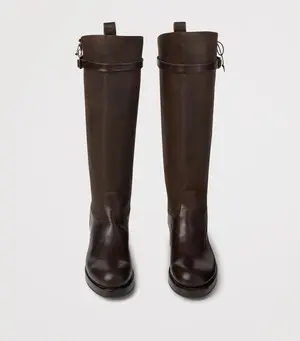 Ralph Lauren Vachetta Leather Ward Engineer Boots