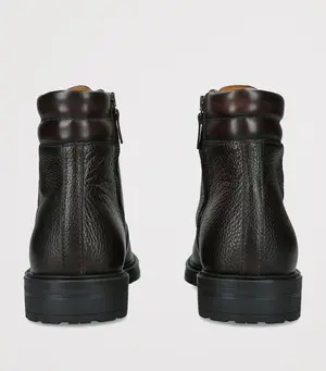 Magnanni Leather Hiker Ankle Boots