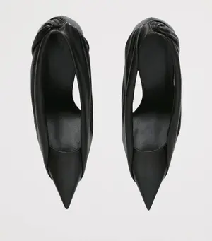 Khaite Leather Twisted Eve Pumps 85