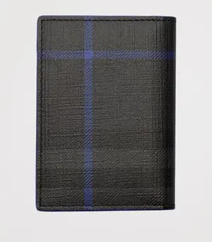Burberry City Check Folding Card Holder - Grey