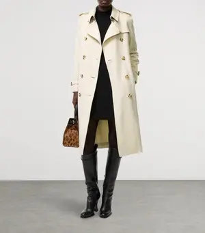 Burberry Cashmere Long Kensington Trench Coat