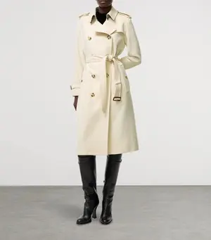Burberry Cashmere Long Kensington Trench Coat