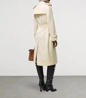 Burberry Cashmere Long Kensington Trench Coat