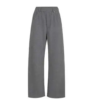 Brunello Cucinelli Cotton French Terry Trousers - Grey