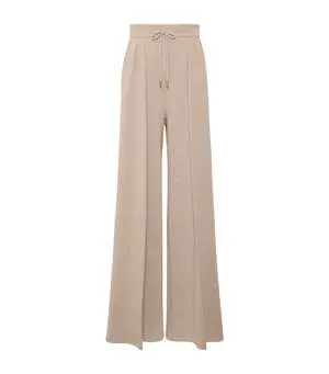 Max Mara Wool-cashmere Drawstring Trousers - Beige
