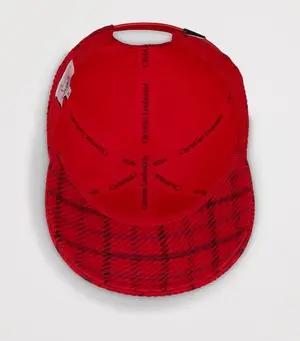 CHRISTIAN LOUBOUTIN Neocl Check Print Baseball Cap