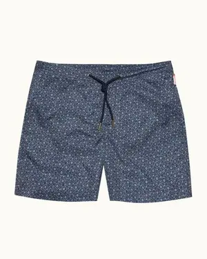 Orlebar Brown Bulldog Drawcord Mid Length Swim Shorts - Night Iris