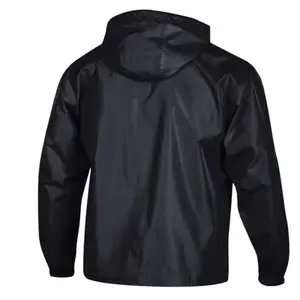 Champion New Orleans Saints Packable Hooded Windbreaker Half-zip Jacket