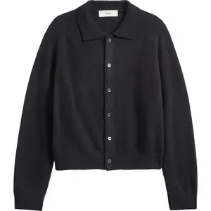 DUNST Gender Inclusive Knit Cardigan - Black