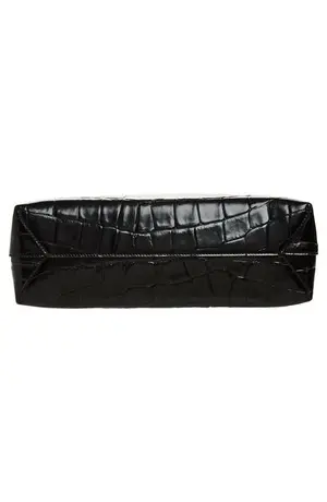 DEMELLIER The Stockholm Croc Embossed Leather Shoulder Bag