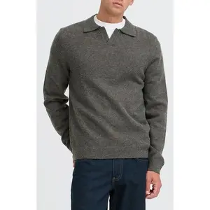 CASUAL FRIDAY Karl Polo Sweater - Pewter Mix