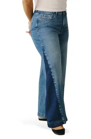 Warp + Weft Nce High Waist Wide Leg Jeans