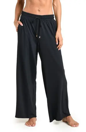 La Blanca Island Goddess Cover-up Pants - Black