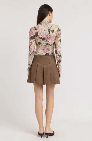 EN SAISON Kelsey Floral Mesh Top