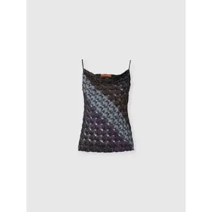 Missoni Lace Motif Top With Draped Neckline - Multicoloured