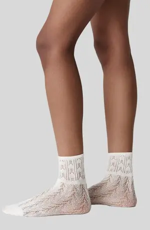 Swedish Stockings Erica Assorted 2-pack Pointelle Quarter Socks - Ivory