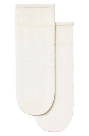 Swedish Stockings Erica Assorted 2-pack Pointelle Quarter Socks - Ivory