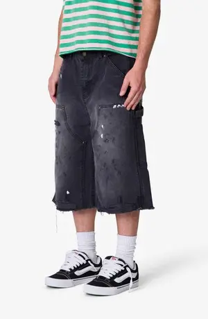 Mnml Ultra Baggy Distressed Work Shorts