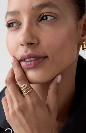 Kate Spade New York Safety Pin Coil Ring