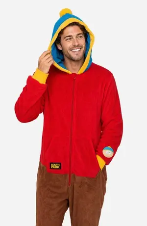 Opposuits South Park Cartman Fleece Hooded Jumpsuit