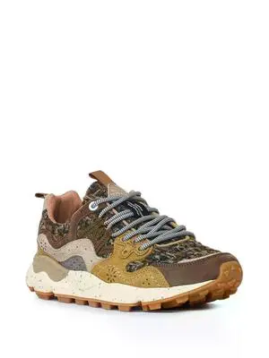 FLOWER MOUNTAIN Yamano 3 Unit Lace-up Sneakers - Brown