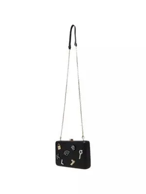 Karl Lagerfeld K/soirée Minaudière Pin-embellished Clutch Bag