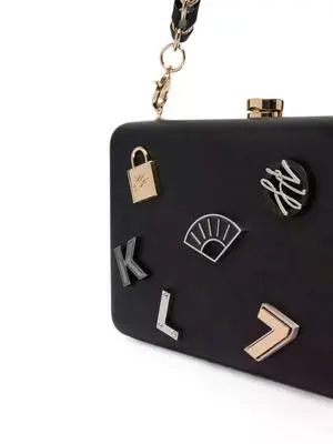 Karl Lagerfeld K/soirée Minaudière Pin-embellished Clutch Bag