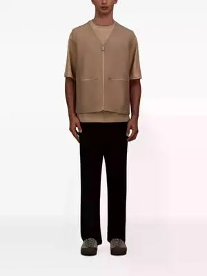 Herno Brushed-finish V-neck Gilet