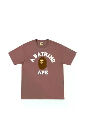 A BATHING APE College Ape Head T-shirt - Brown