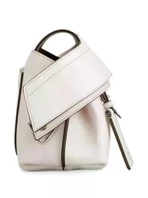 TOD'S Wave Pouch In Leather Mini - Neutrals