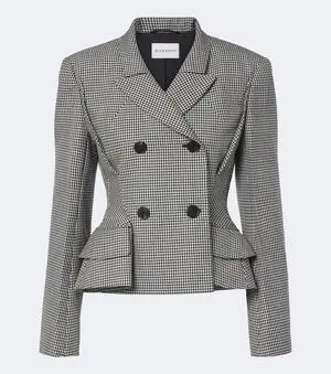 Givenchy Pinch Houndstooth Wool And Mohair Jacket - Black