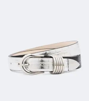 DEHANCHE Déhanche Hollyhock Reversible Metallic Leather Belt