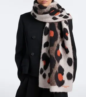 Givenchy Alpaca And Wool-blend Jacquard Scarf