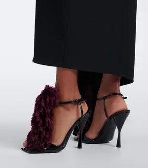Givenchy Pompom Leather Sandals