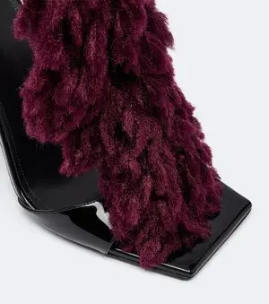 Givenchy Pompom Leather Sandals