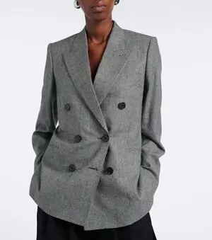 Givenchy Prince Of Wales Check Wool Flannel Blazer