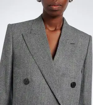 Givenchy Prince Of Wales Check Wool Flannel Blazer