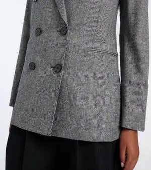 Givenchy Prince Of Wales Check Wool Flannel Blazer