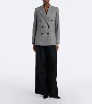 Givenchy Prince Of Wales Check Wool Flannel Blazer