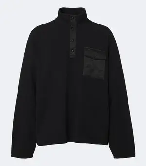 Visvim Barlow Wool Fleece Sweater - Black