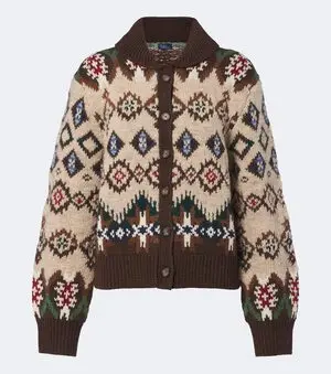 Polo Ralph Lauren Jacquard Wool And Cashmere Cardigan - Multicoloured