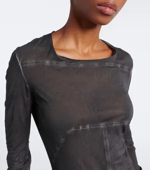 Rick Owens Edfu Cotton Jersey Gown