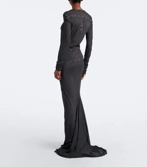 Rick Owens Edfu Cotton Jersey Gown