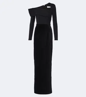 Safiyaa One-shoulder Gown - Black