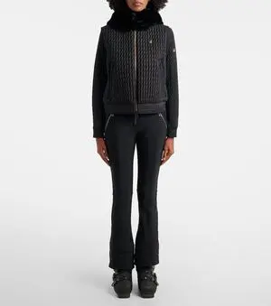 Toni Sailer Flora Hooded Teddy-trimmed Ski Vest