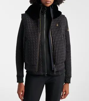 Toni Sailer Flora Hooded Teddy-trimmed Ski Vest