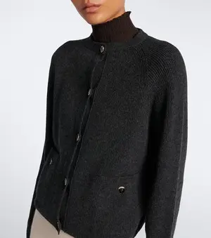 Agnona Ribbed-knit Cashmere Cardigan