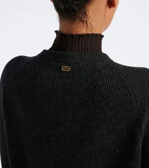 Agnona Ribbed-knit Cashmere Cardigan