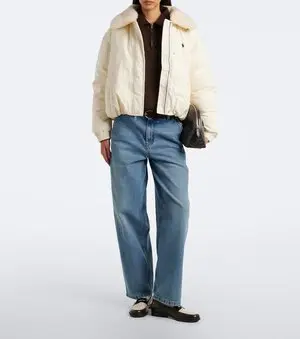 Polo Ralph Lauren Teddy-trimmed Cropped Blouson Jacket